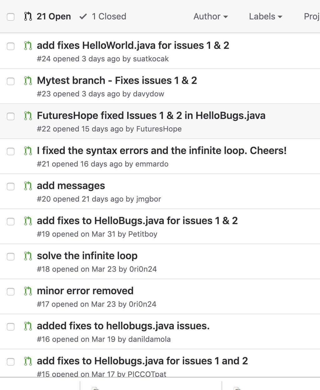 Handle All Pull Requests Within A Team Manage Your Code Project With Git And Github Openclassrooms